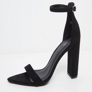 PrettyLittleThing | Shoes | Plt Pointed Toe Heel Strap | Poshmark